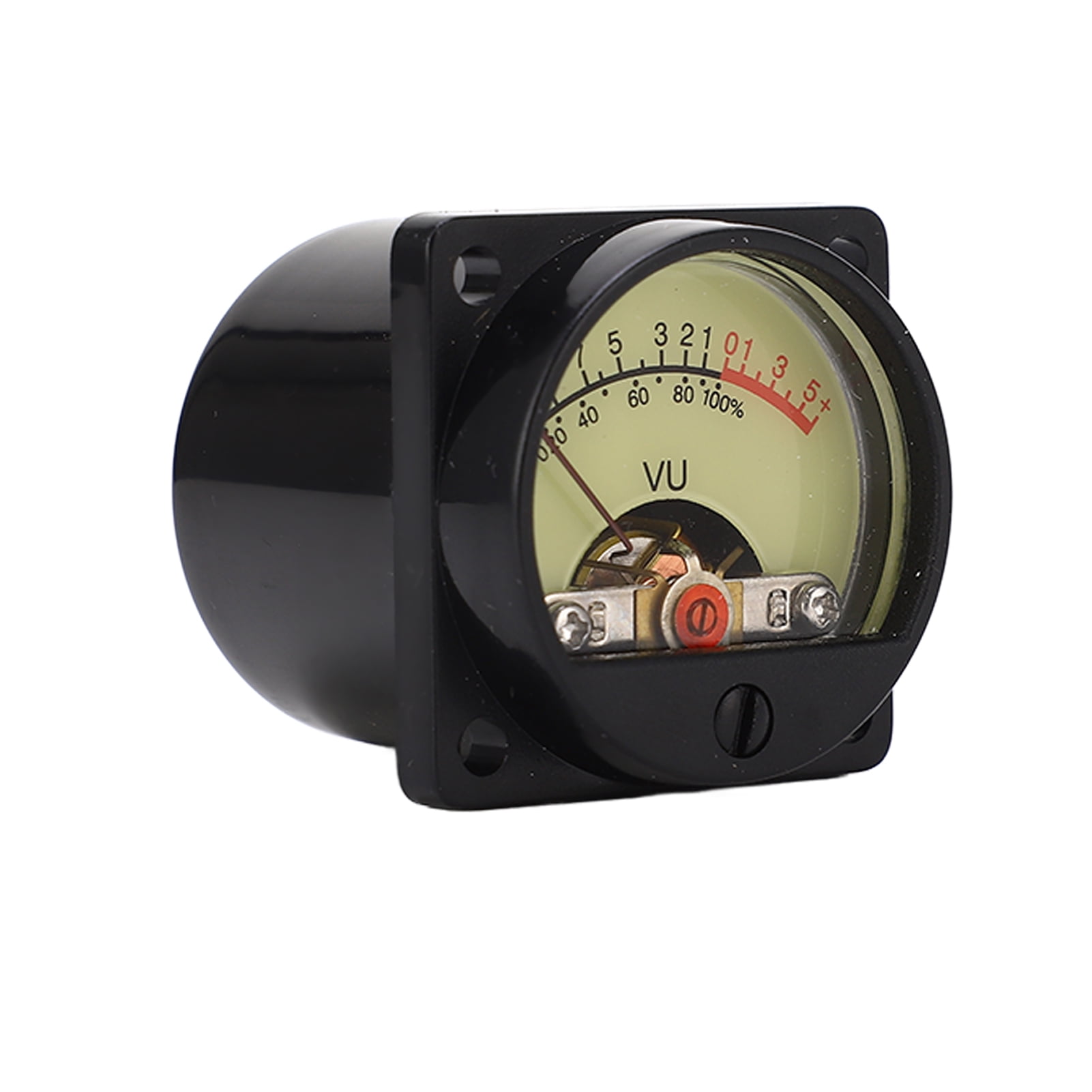VU Meter High Accuracy Yellow Pointer Dial White LED Backlit Amplifier ...