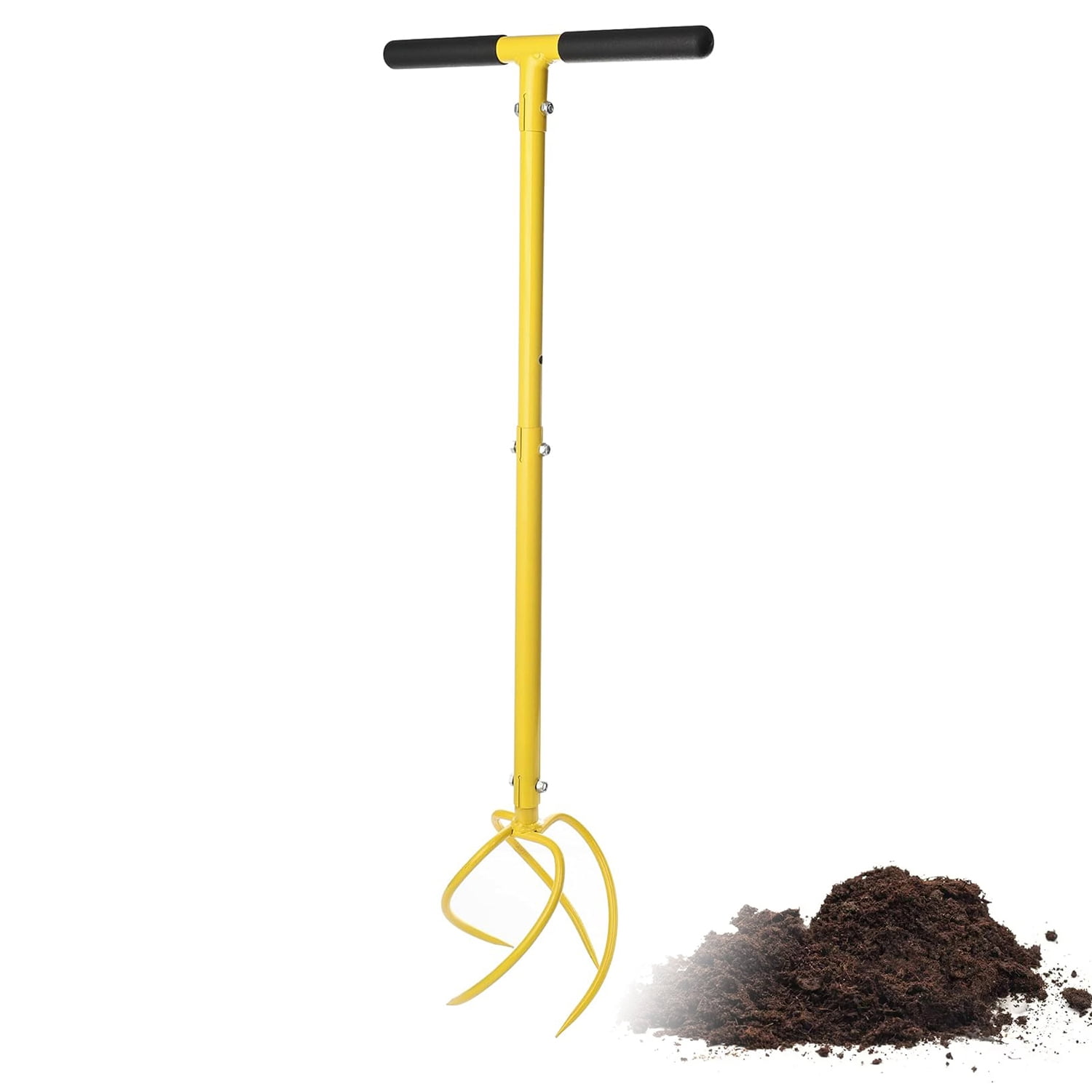 VUEYAA Manual Soil Handheld Garden Claw Cultivator Tool, Durable Steel ...