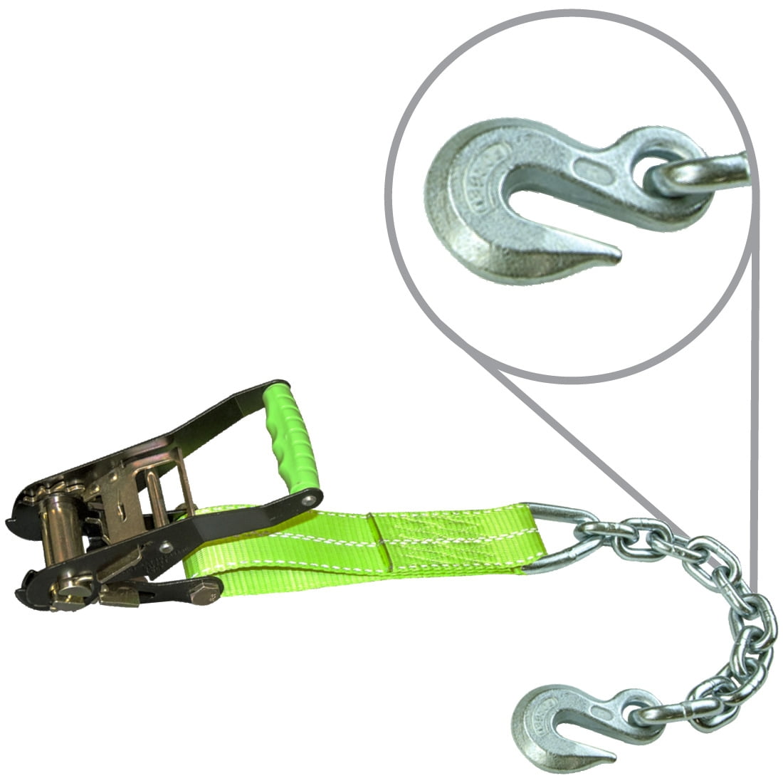 VULCAN 2 inch Wide Handle Ratchet Buckle - Webbing and Chain Anchor ...