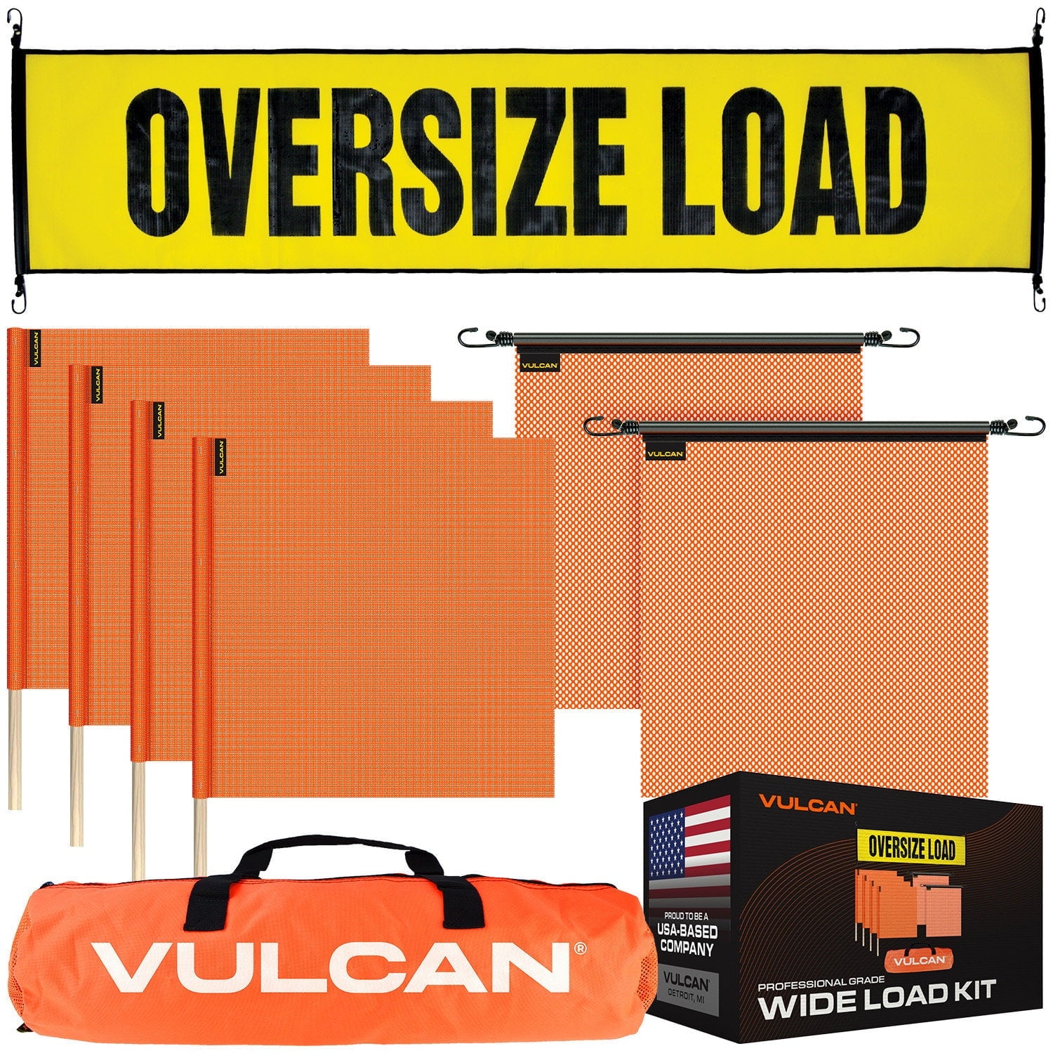 VULCAN Banner and Flags Kit - Includes 1 Economy Stretch Cord Oversize ...