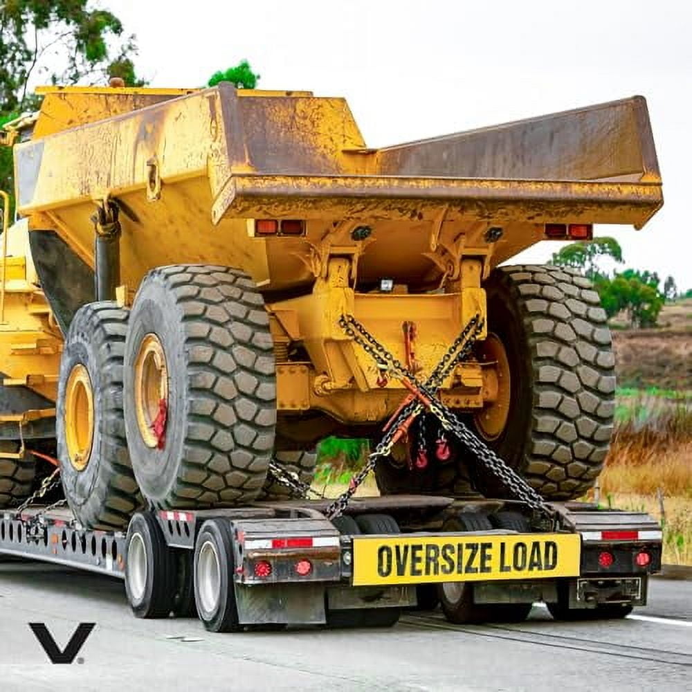 VULCAN Binder/Safety Chain with Clevis Grab Hooks - Grade 80-3/8 Inch x ...