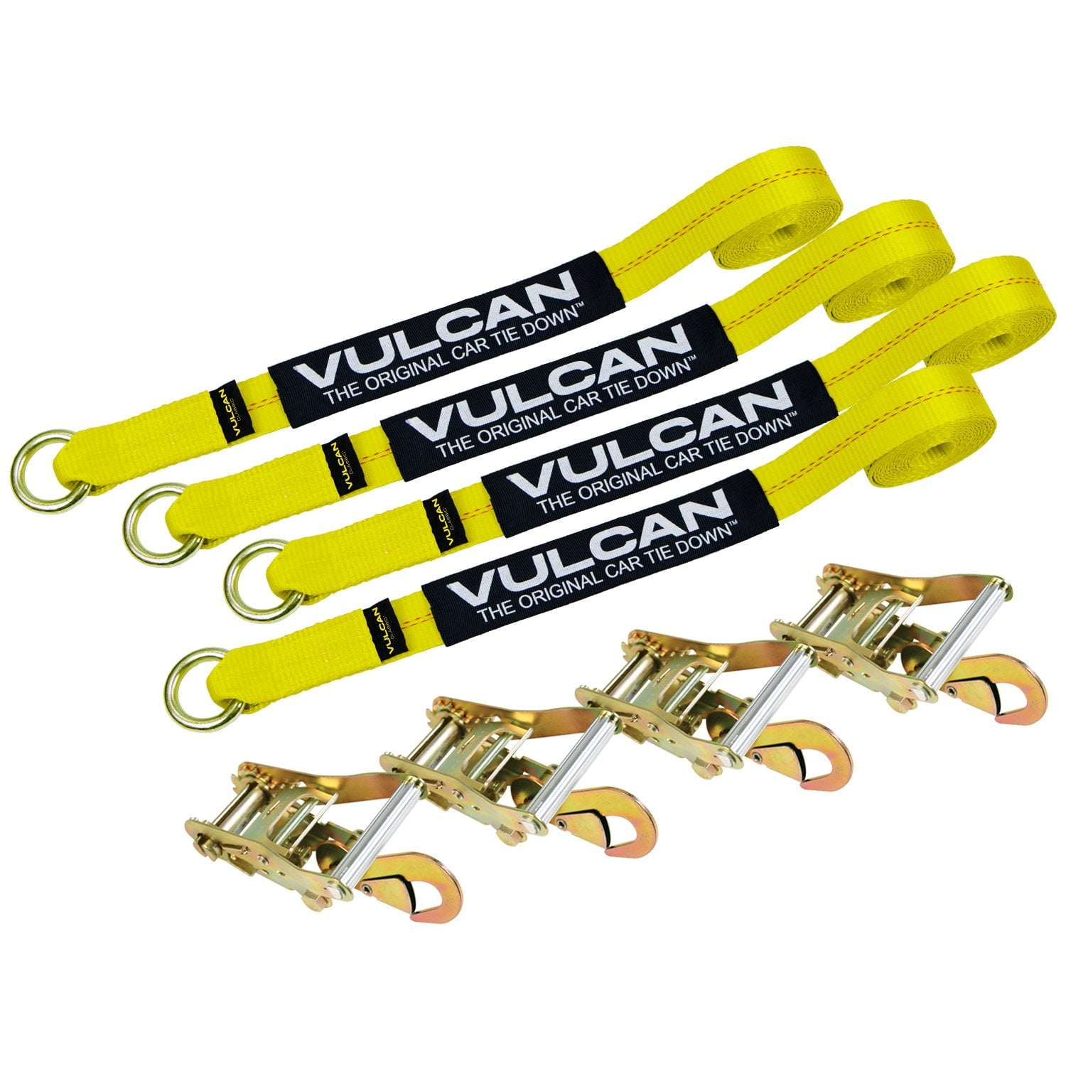 VULCAN Heavy Duty Car Rim Tie Down System for Vehicles & Trailers - 2 ...