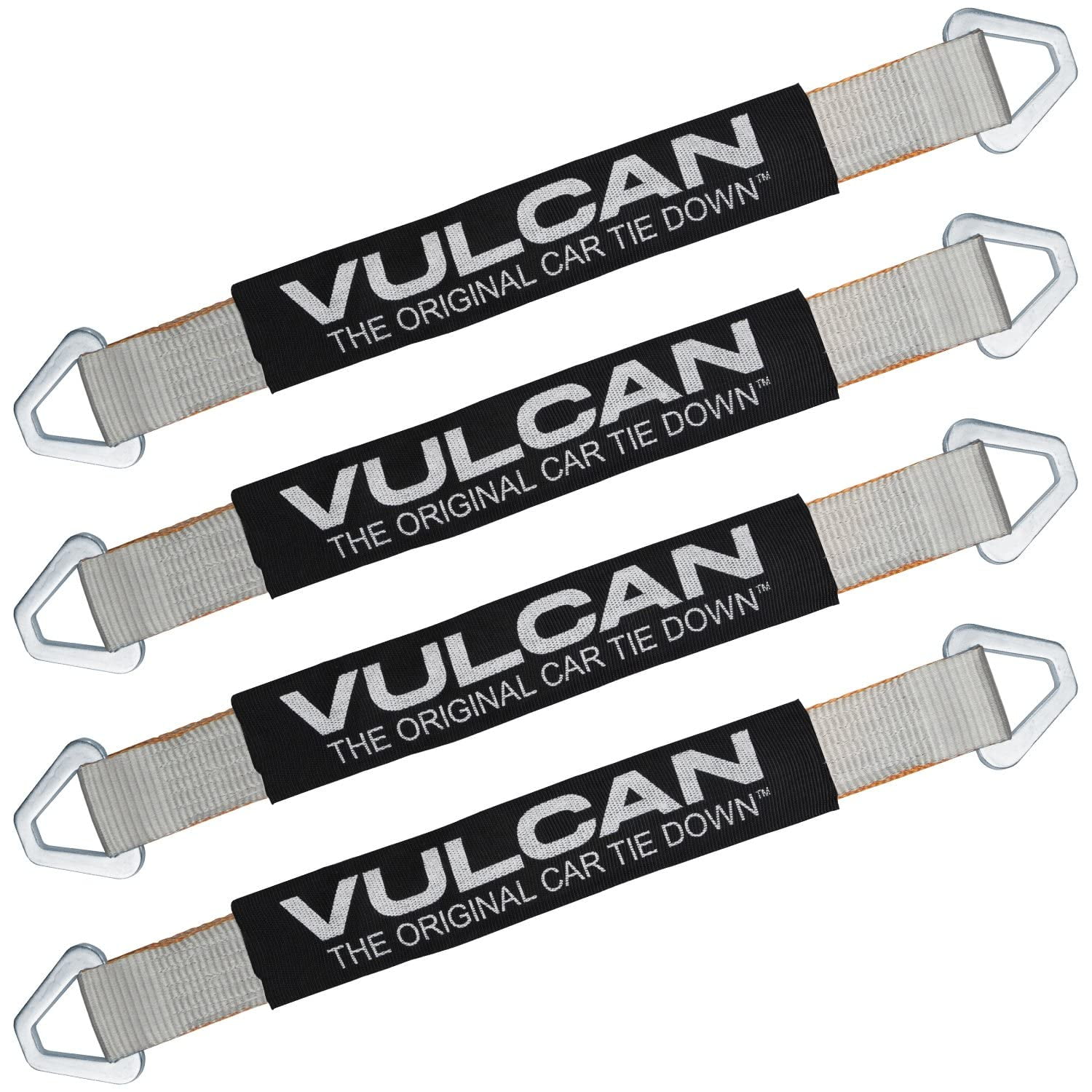 VULCAN Car Tie Down Axle Strap with Wear Pad - 2 Inch x 22 Inch - 4 ...
