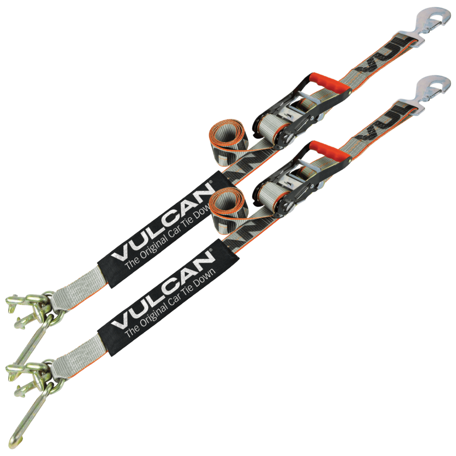 VULCAN Car Tie Down - RTJ Hook Cluster - Snap Hook - 96 inch - 2 Pack ...