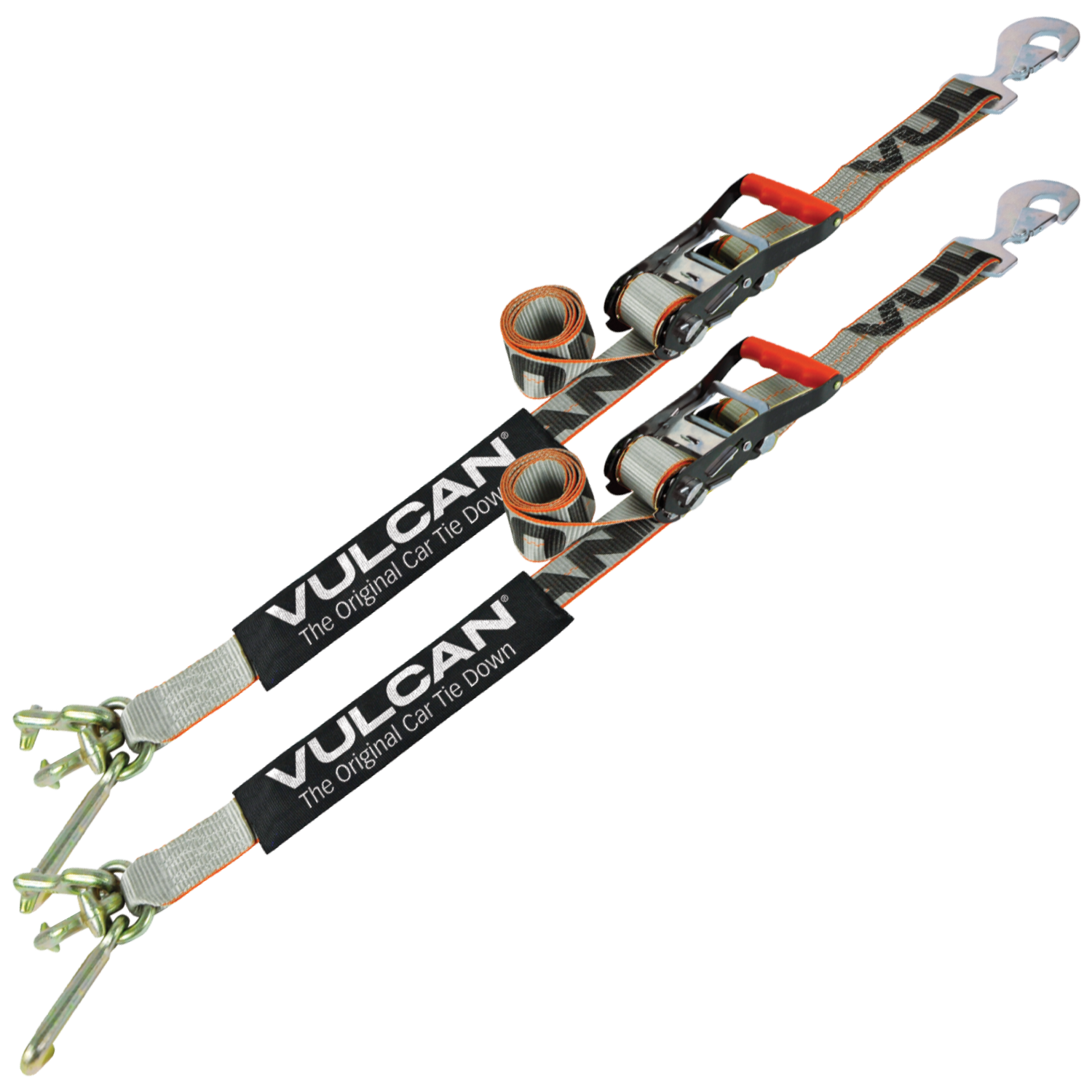 VULCAN Car Tie Down - RTJ Hook Cluster - Snap Hook - 96 inch - 2 Pack ...