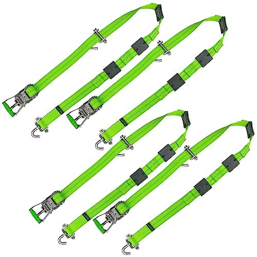 VULCAN Car Tie Down - Rolling Idler 3-Cleat - 120 Inch - 4 Pack - High ...