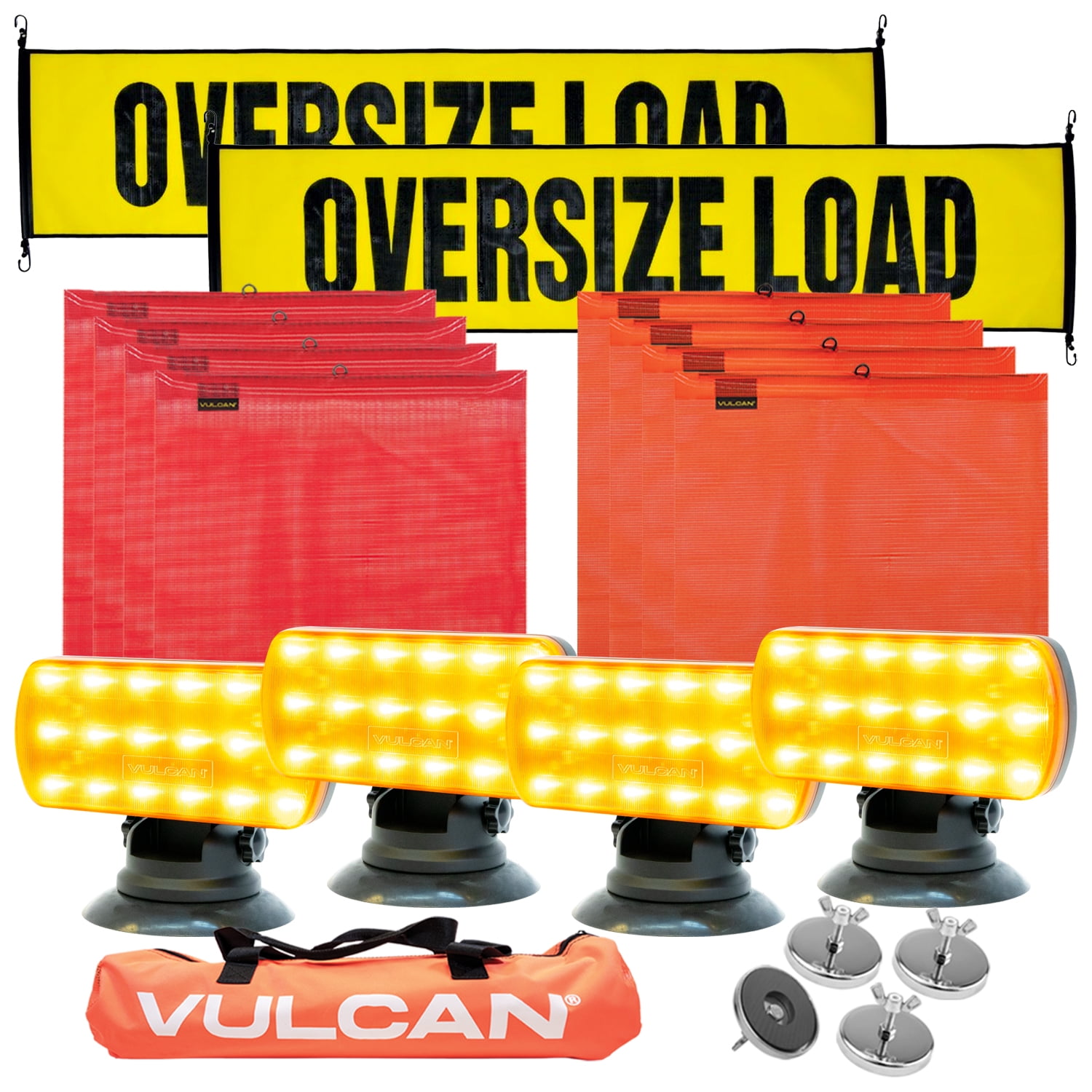 VULCAN Oversize Load Banners, Multi-Color Flags, Amber Flashers, and ...
