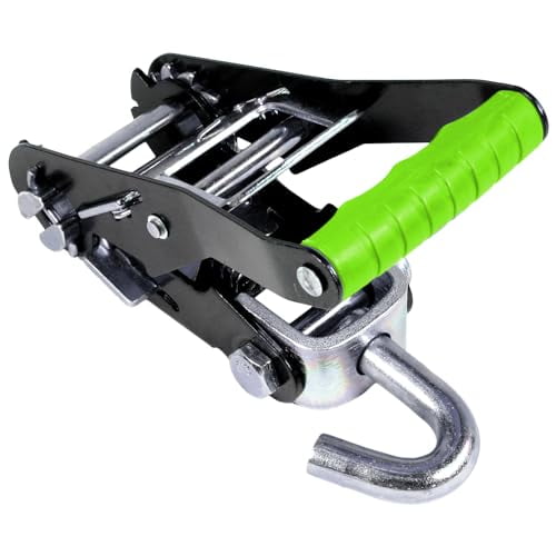VULCAN Ratchet Buckle with Finger Hook - High Viz - 2 Inch - 3,300 ...