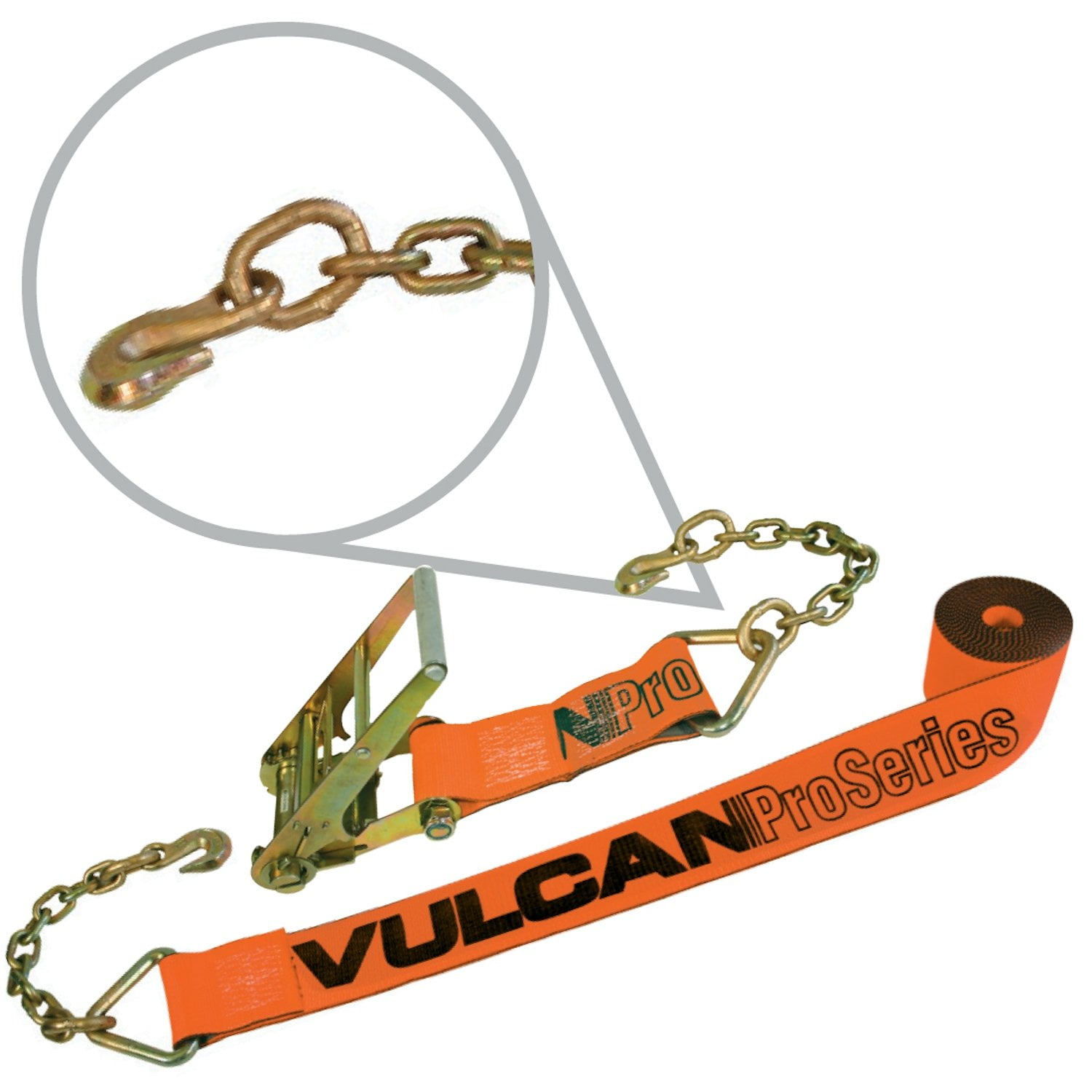 VULCAN Ratchet Strap - Chain Anchors - 4 inch x 30 foot - PROSeries ...
