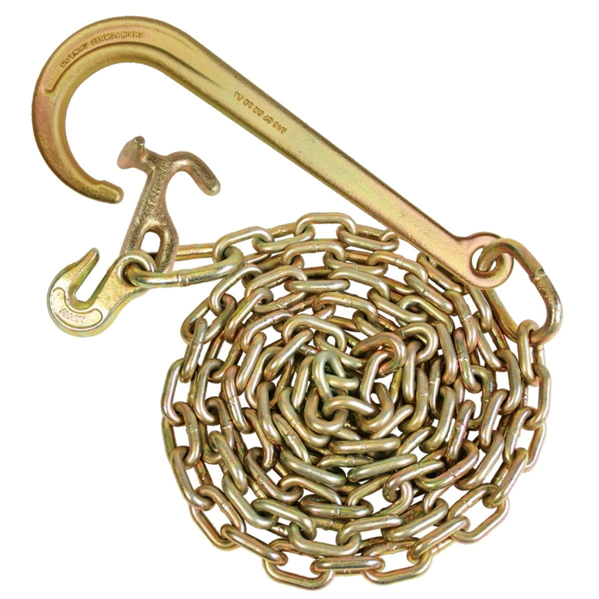 VULCAN Tow Chain - 15 inch Forged J Hook and T/J-Combo Hook - G70 Chain ...