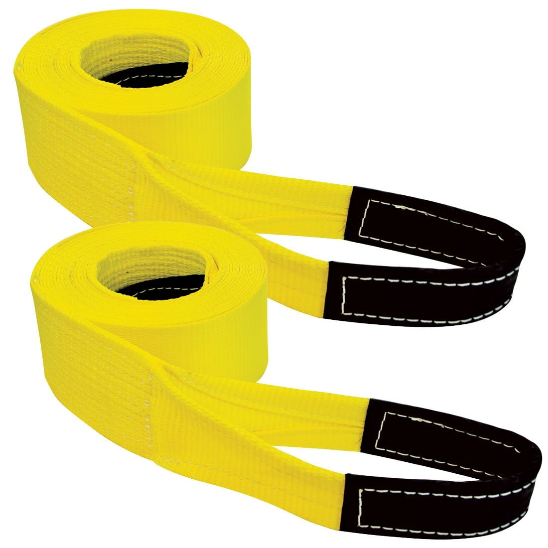 VULCAN Tow Strap, Reinforced Eyes, Heavy Duty, 4 inch x 20 foot, 2 Pack ...