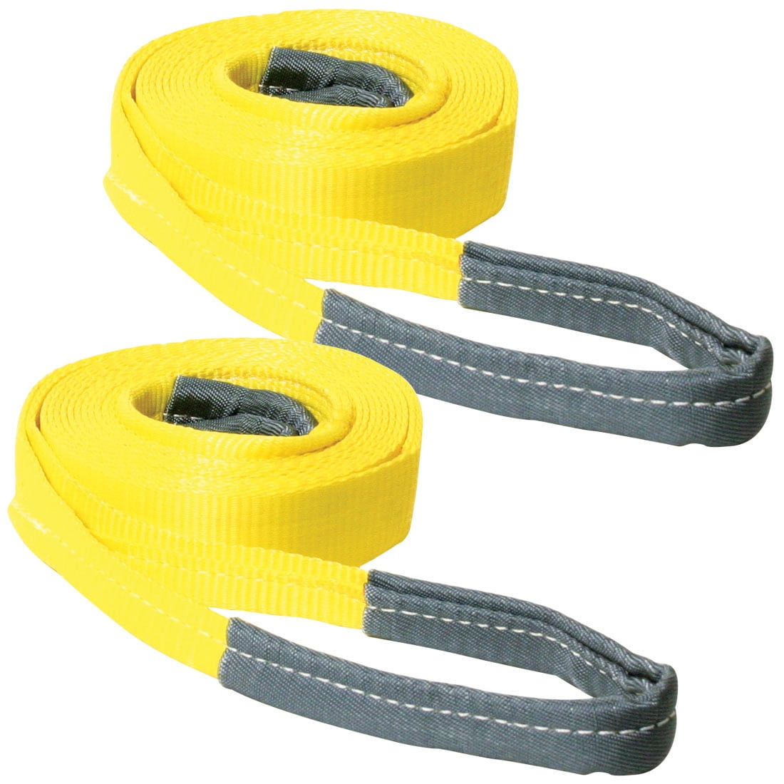 VULCAN Tow Strap with Reinforced Eye Loops - 2 Inch x 30 Foot - 2 Pack ...