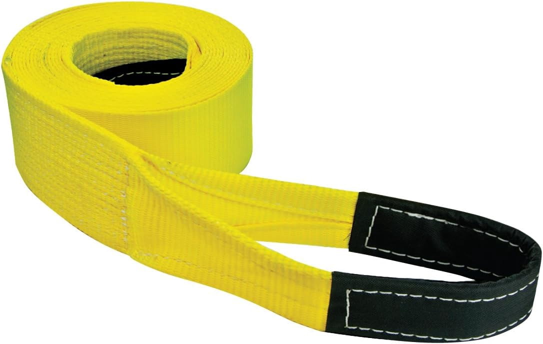 VULCAN Tow Strap with Reinforced Eyes - Heavy Duty - 4 Inch x 20 Foot ...