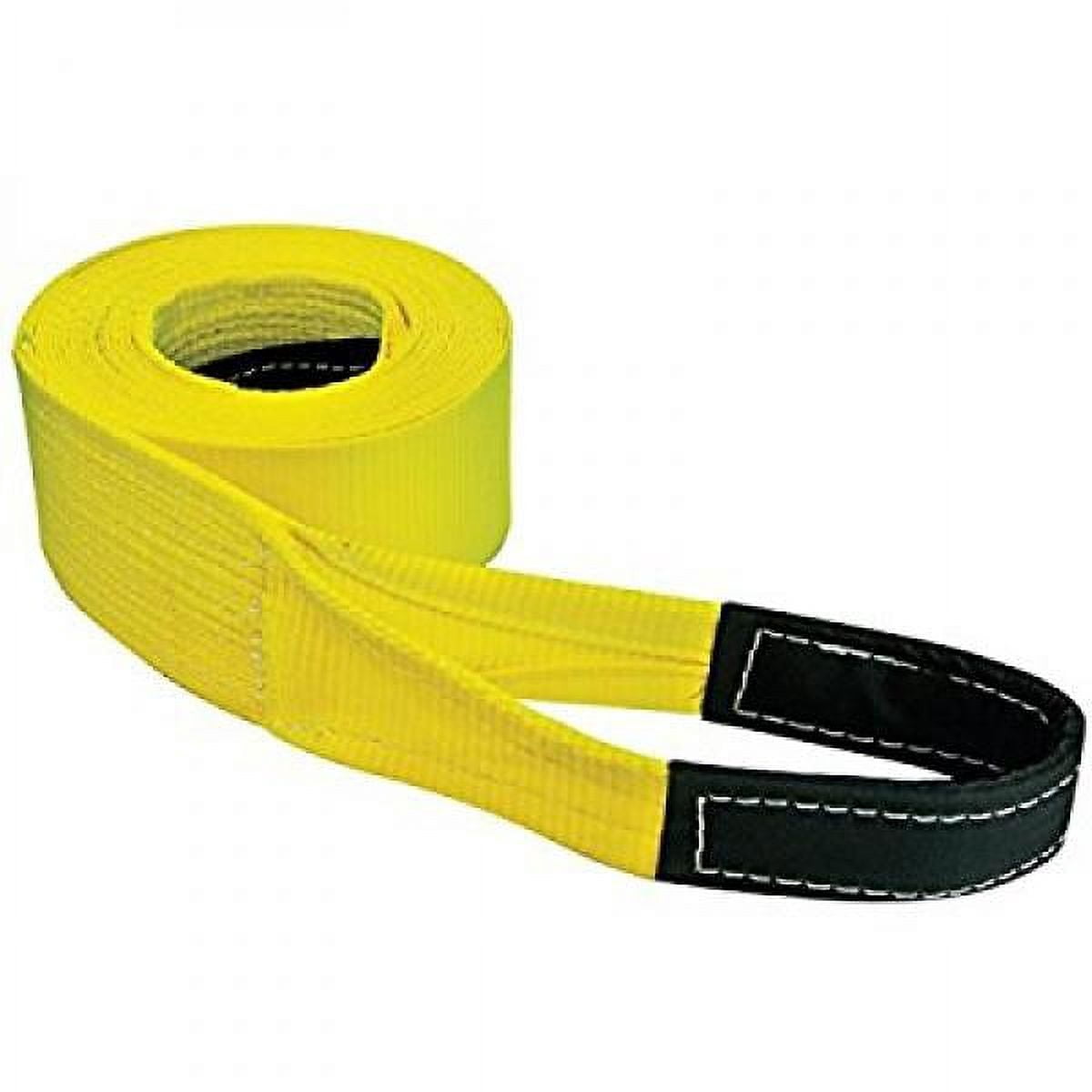 VULCAN Tow Strap with Reinforced Eyes - Heavy Duty - 4 Inch x 20 Foot ...