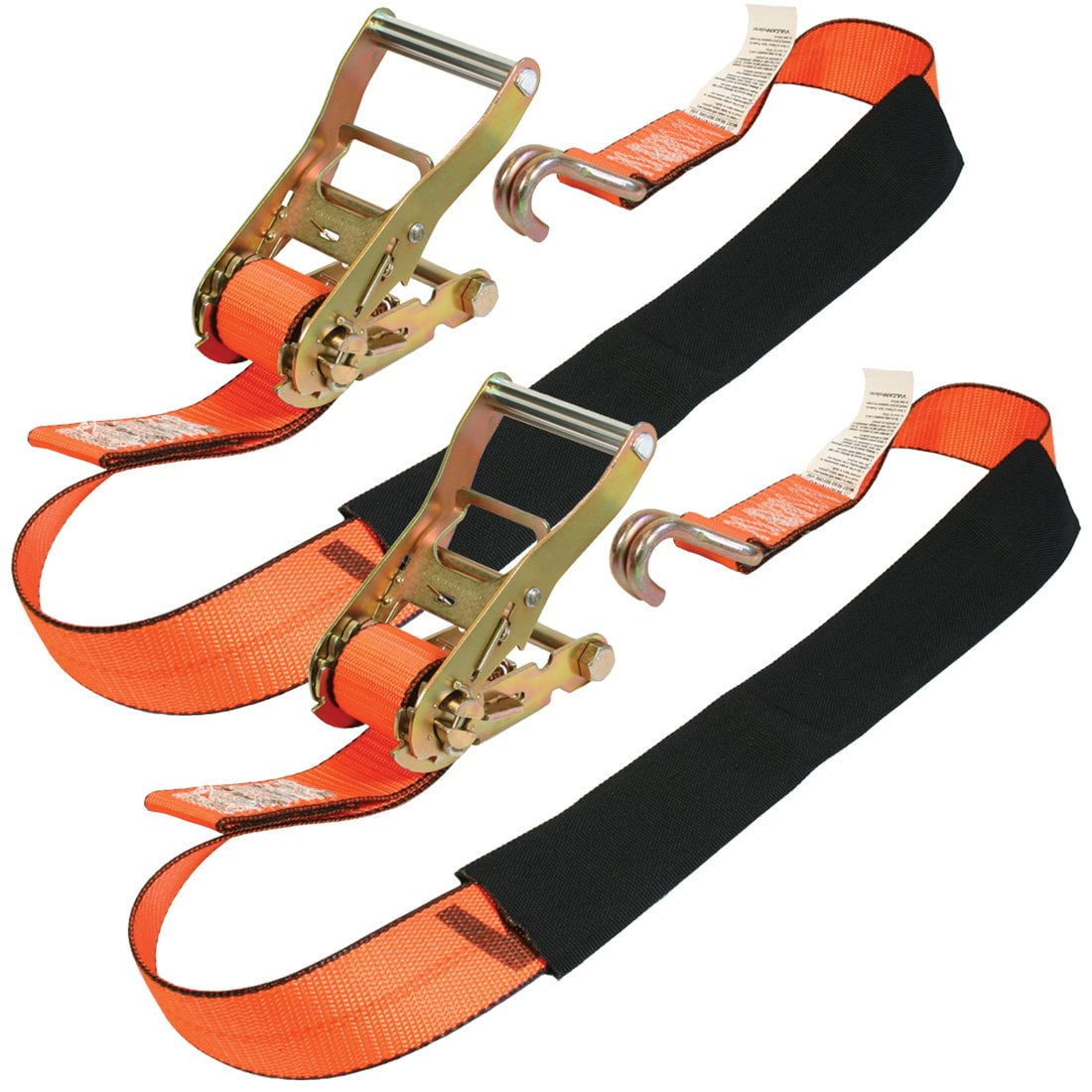 VULCAN Under Lift Tie Down - Ratchet and Hook - 2 inch x 84 inch - 2 ...