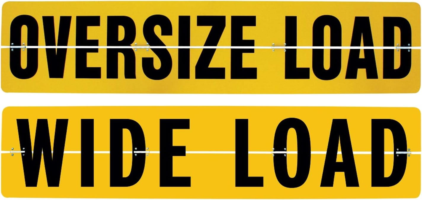 VULCAN Wide Load or Oversize Load Sign For Trucks and Trailers ...
