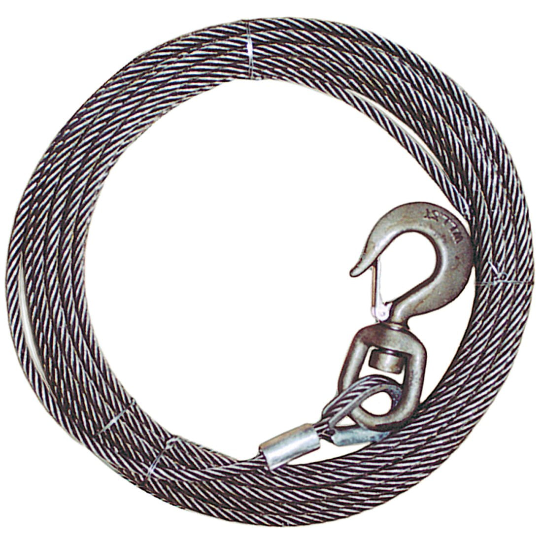 VULCAN Winch Cable - Swivel Hook - 3/8 inch x 75 foot - 12000 Lbs ...
