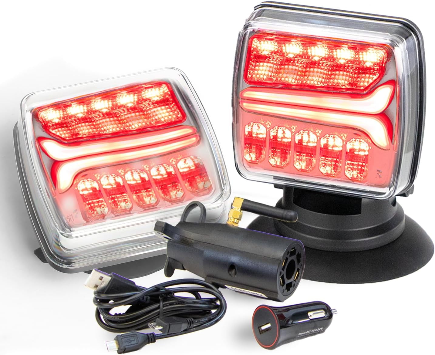 VULCAN Wireless LED Towing and Trailer Light Kit For Trucks, Trailers ...