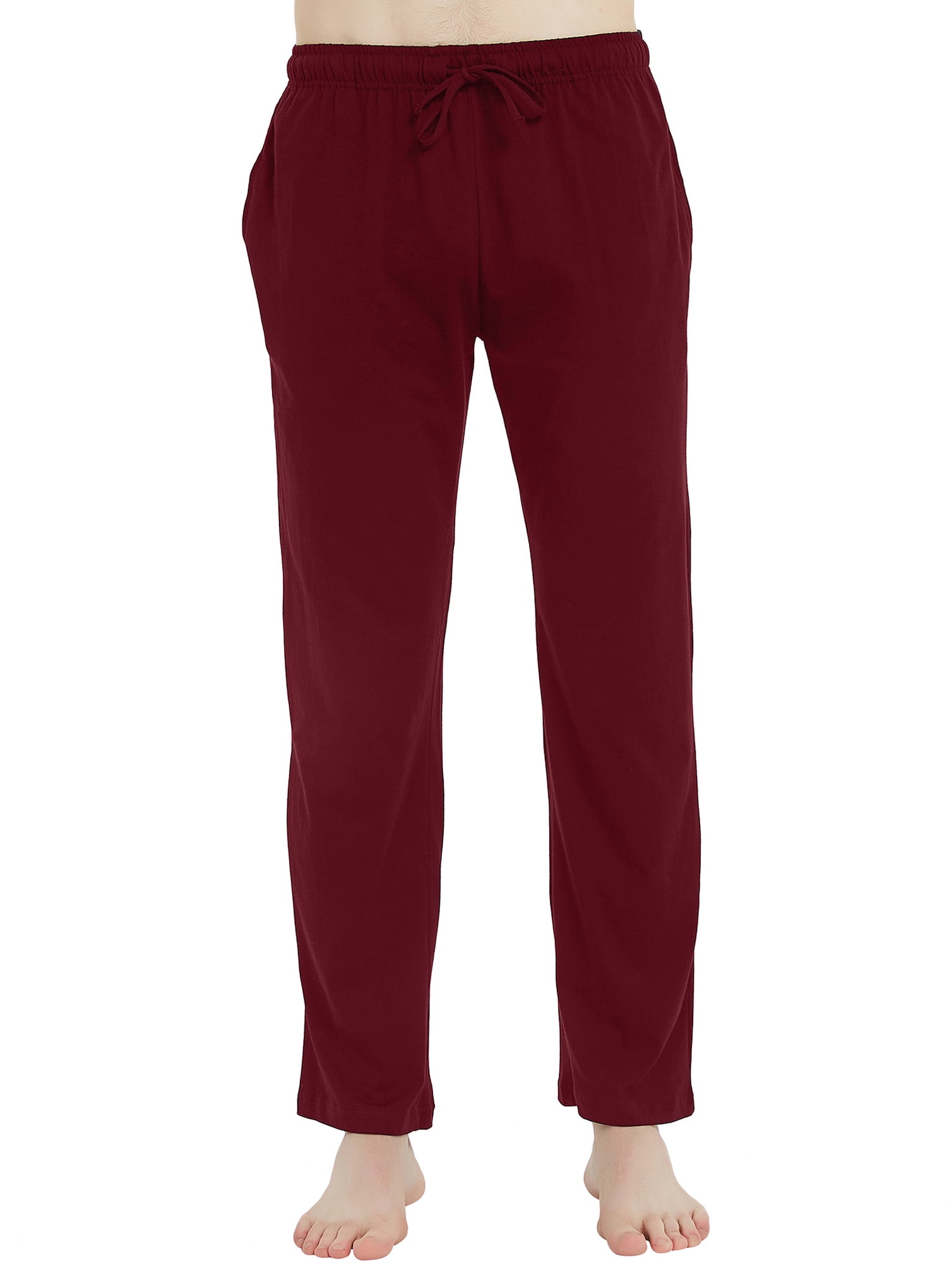 Vulcanodon, Mens Cotton Pajama Pants, Lightweight Sleep Bottoms, Red L ...