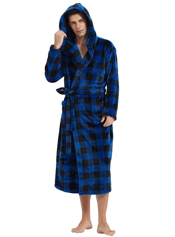 Men's Hooded Bathrobes