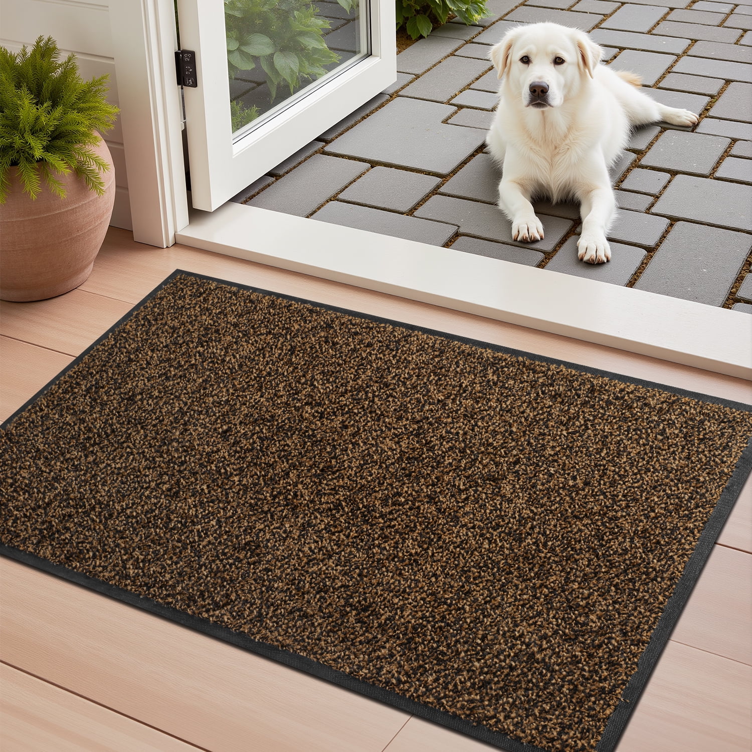 VUNATE 24" x 47" Dirt Trapper Indoor Door mat Non Slip Front Door Mats ...