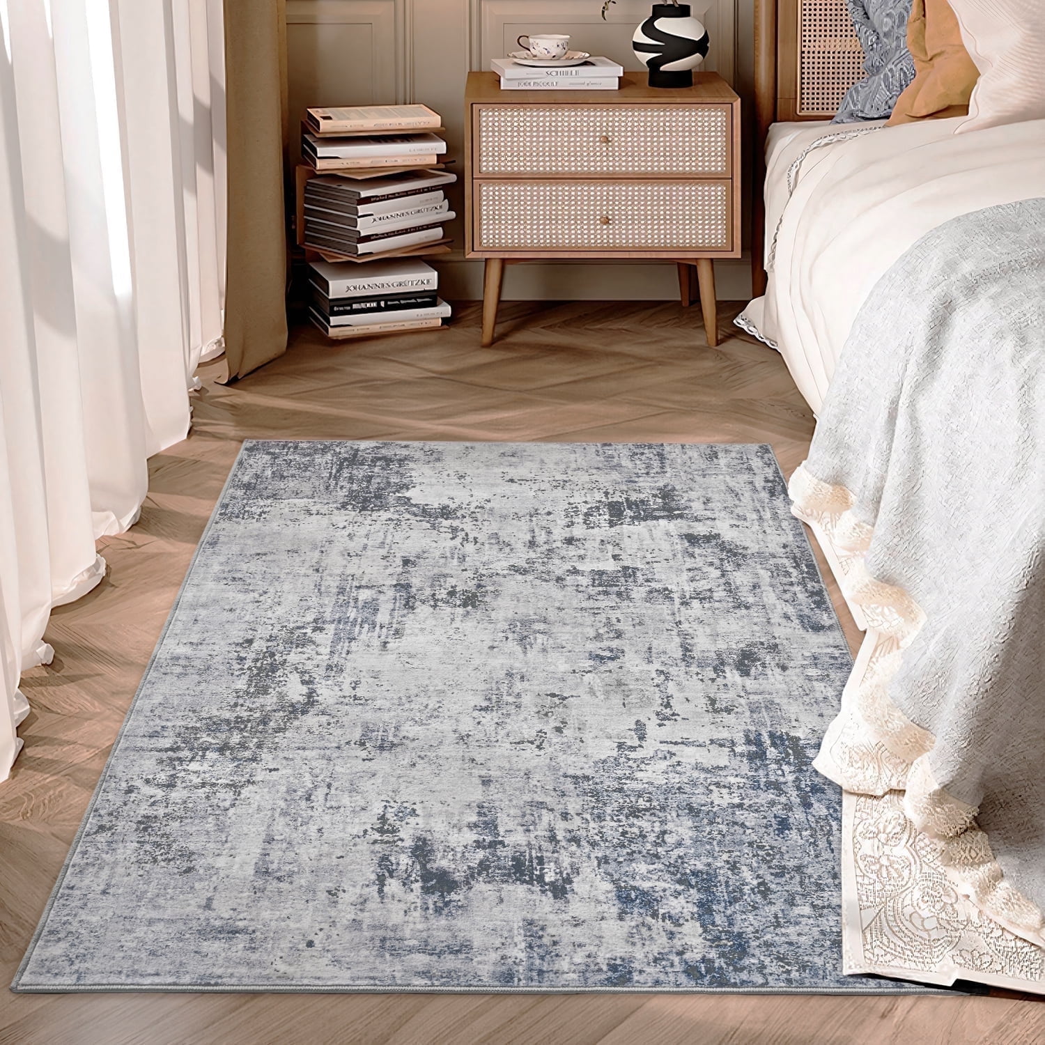 VUNATE 3x5 Area Rugs for Living Room Washable Rugs Modern Abstract Area ...