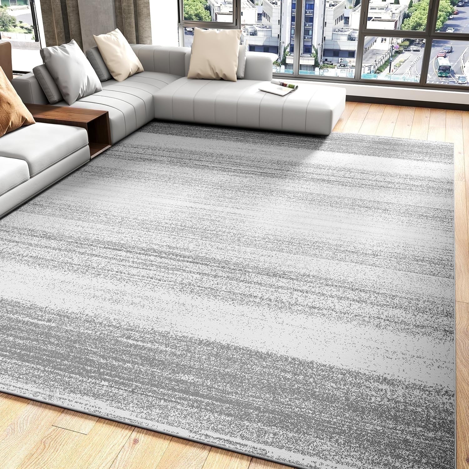 VUNATE 5'x7' Area Rugs for Living Room Washable Rugs Modern Abstract ...