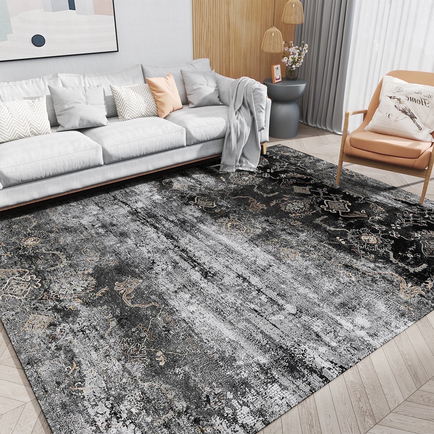 VUNATE 6'x9' Area Rugs for Living Room Machine Washable Rugs Abstract ...