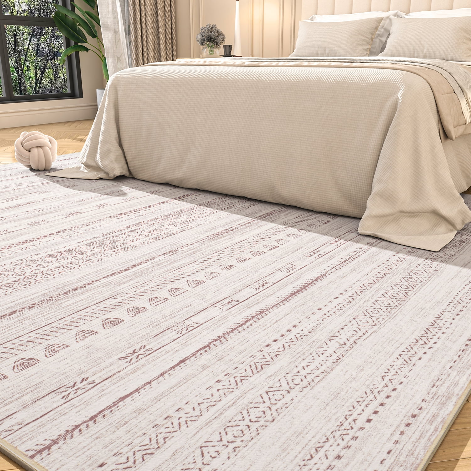 VUNATE 4'x6' Area Rugs for Living Room Washable Rugs Boho Moroccan Area ...