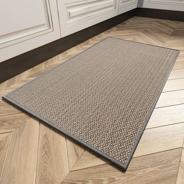 Sloppy Chef Comfort D-Shape Kitchen Floor Rug: 18x30, Skid-Resistant ...