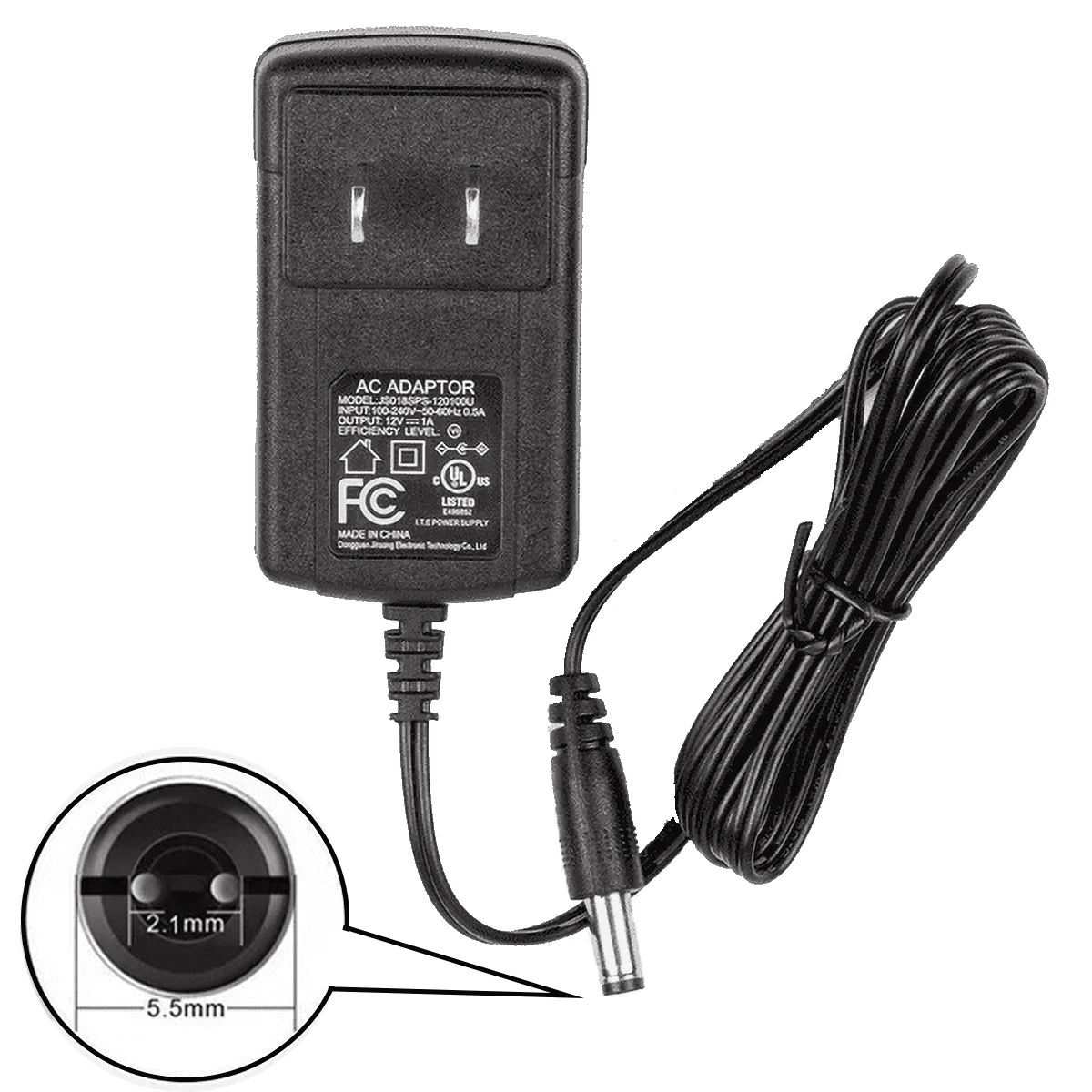 12V 2A AC Adapter Charger, Power Supply for LED Light, CCTV, BT Speaker ...