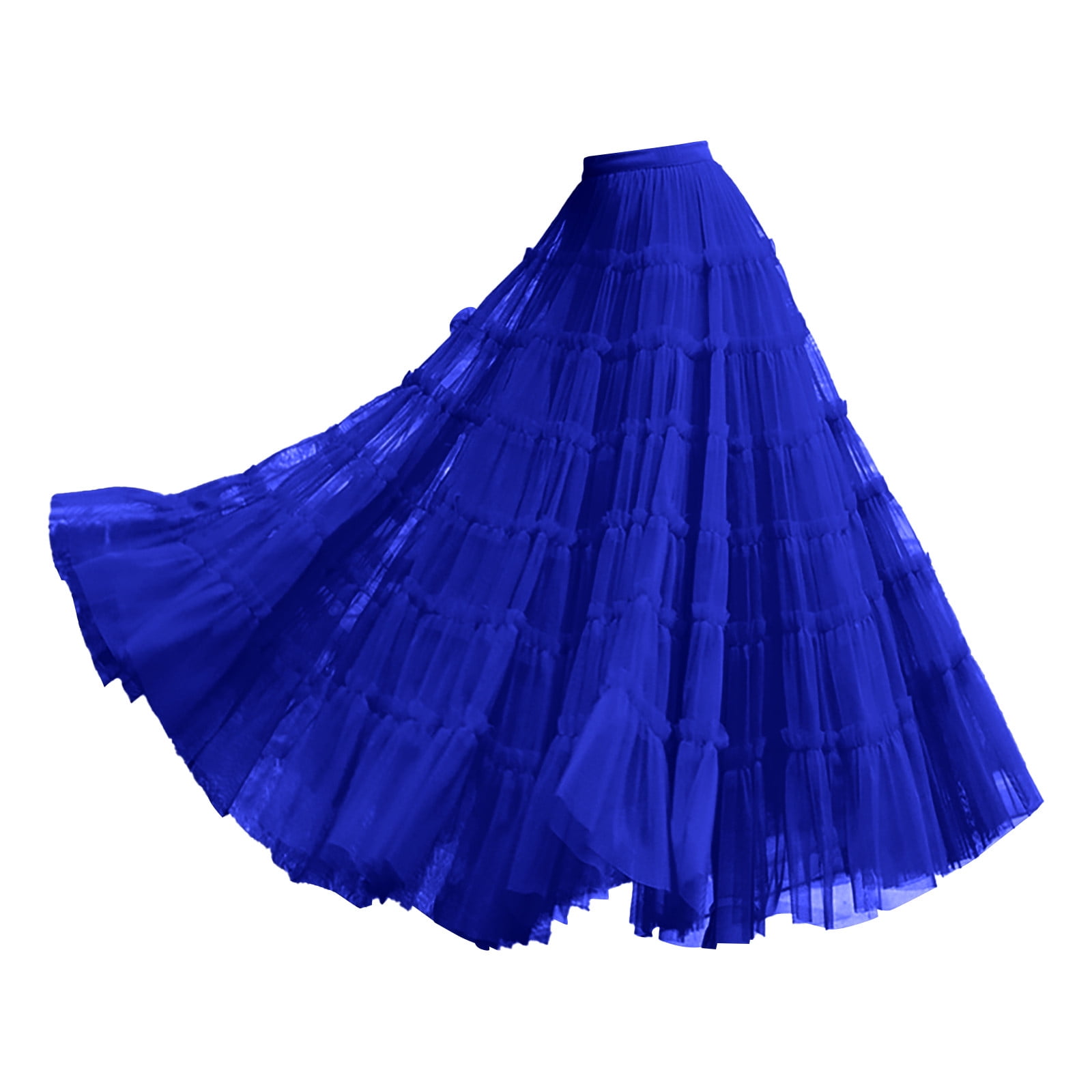 Vupsgez Womens Tulle Skirt Ruffle Multilayer Mesh A Line Tier Tutu