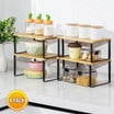 ROFAY Kitchen Countertop Organizer, Durable Metal Mesh Spice Rack ...