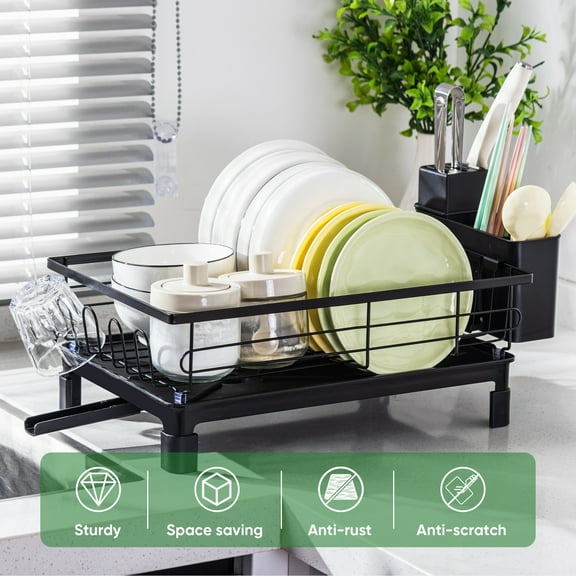 Dish Drying Rack - Stainless Dish Rack, Dish Racks for Kitchen Counter ...