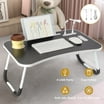 Lammaloe Foldable Lap Desk with USB Ports, Portable & Lightweight ...