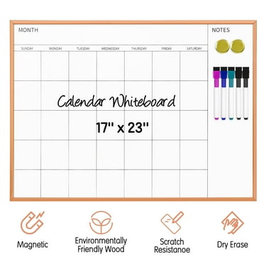 "WallDeca Large Monthly Dry Erase Whiteboard Calendar Planner: Big ...