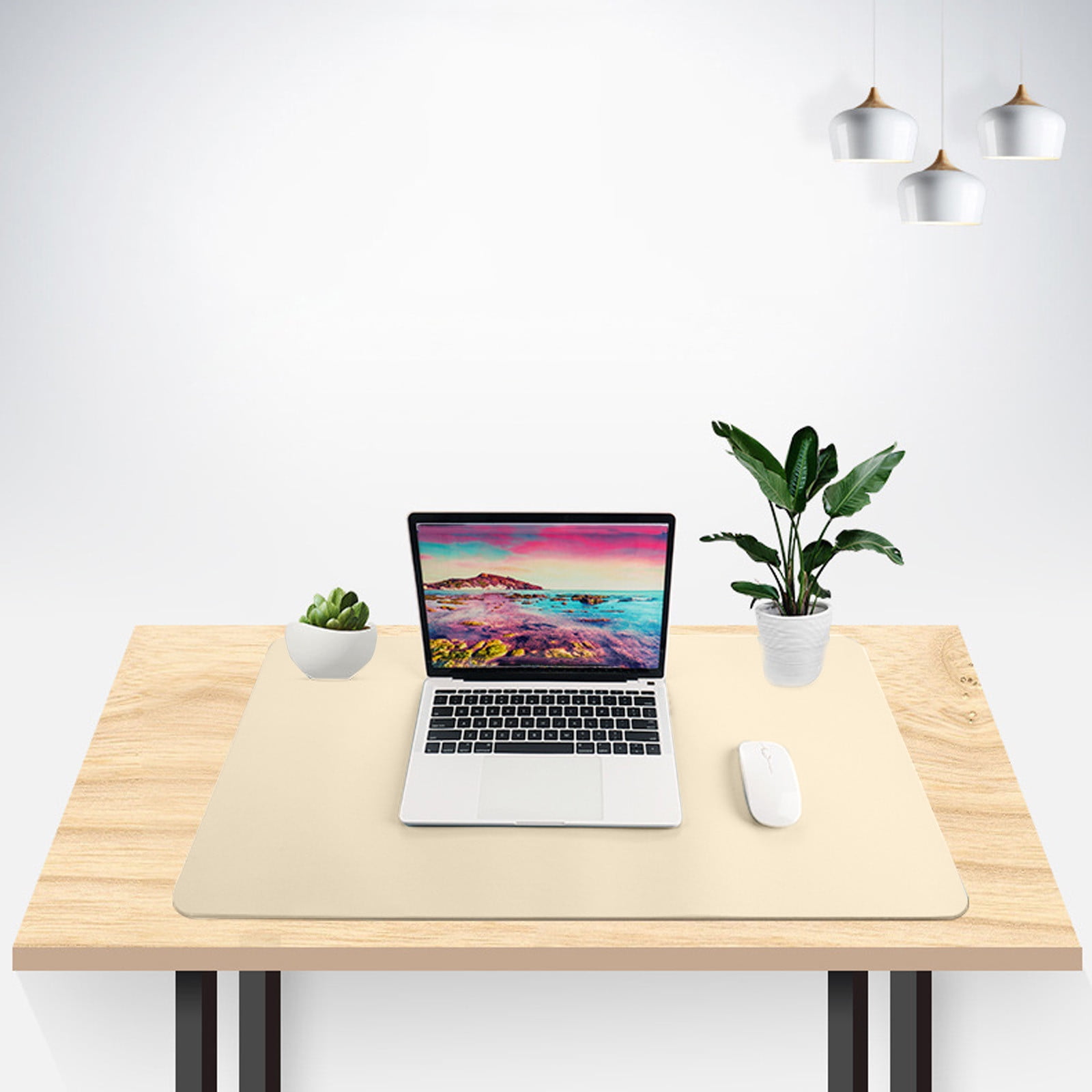 Qinghuai Clearance Large Leather Desk Pad Protector, Waterproof Desk ...