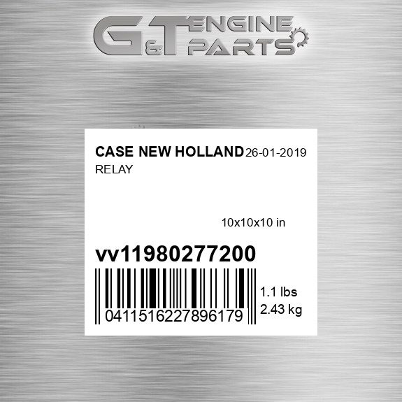 VV11980277200 RELAY fits CASE NEW HOLLAND (New OEM) - Walmart.com