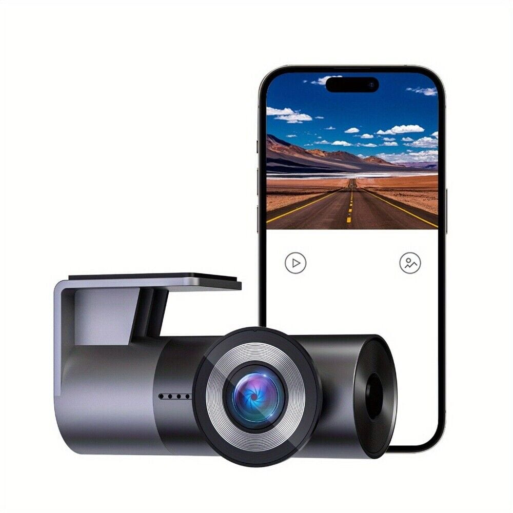 VVCAR A1-2K Smart Dash Cam 2K 1440P Built-in WiFi Car Camera APP ...