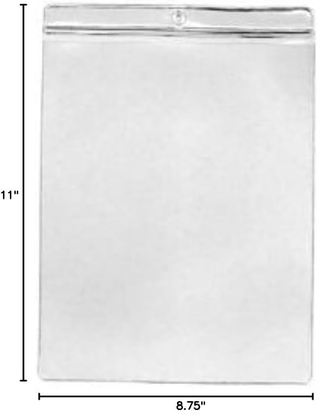 VVE811 - Vinyl Envelopes Tag Pockets Clear Vinyl - Price Card Pouches ...