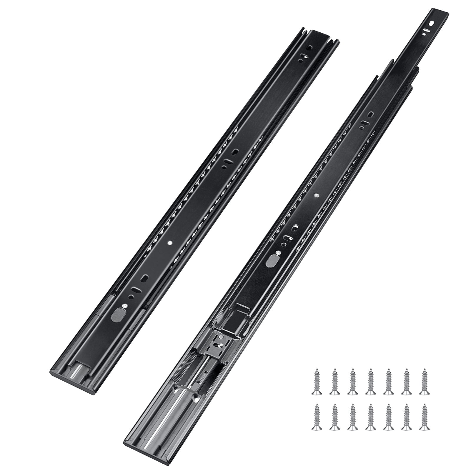 VVENACE 1 Pair 18 inch Soft Close Drawer Slides Full Extension Drawer Rails 100lb Ball Bearing ...