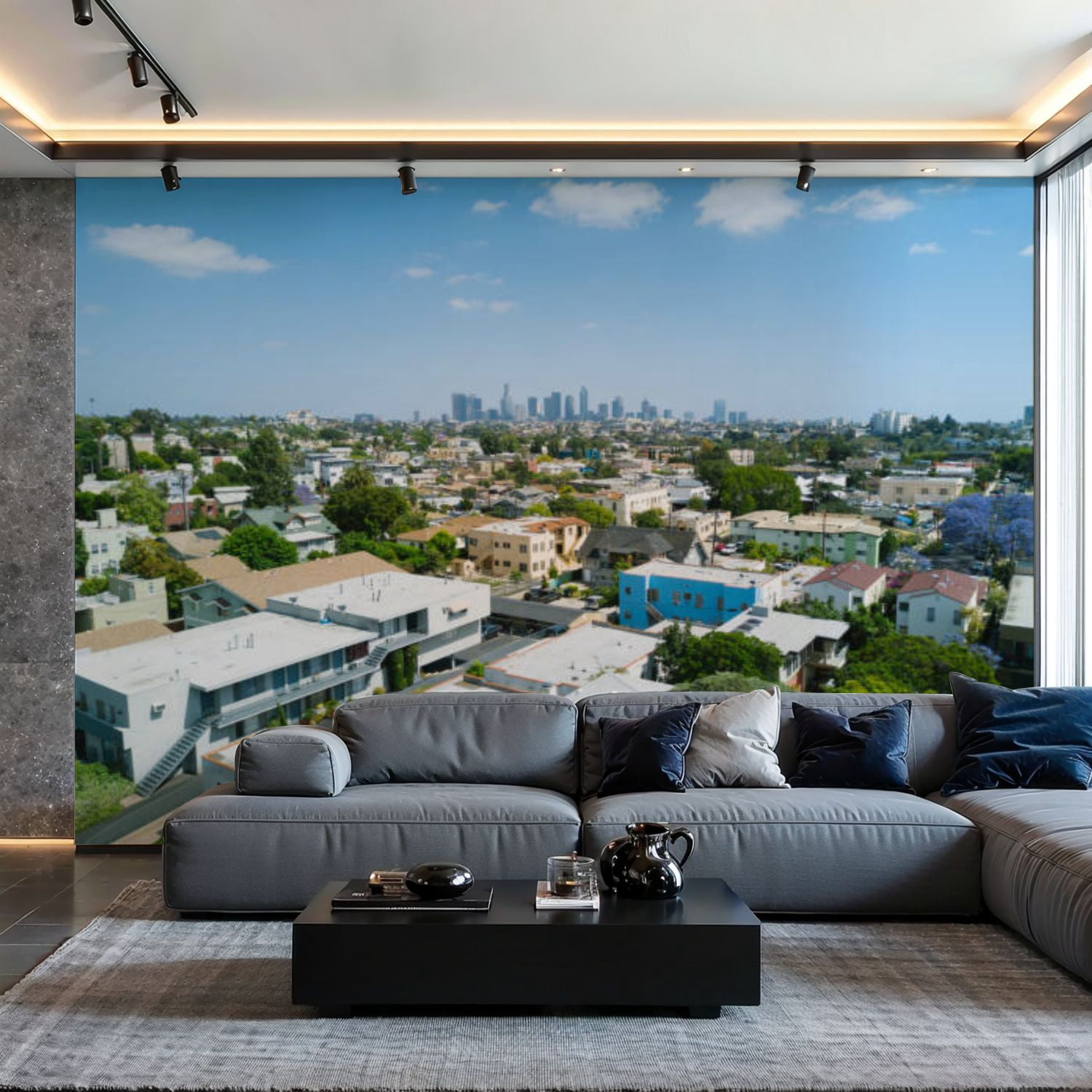 VVLUXIDECO Canvas Wall Mural Peel and Stick Large Wallpaper Aerial ...