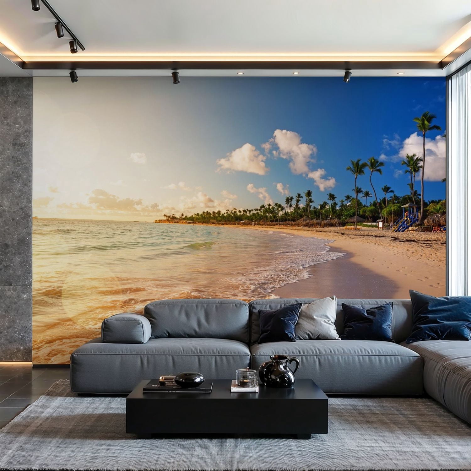 VVLUXIDECO Canvas Wall Mural Peel and Stick Large Wallpaper Coconut ...