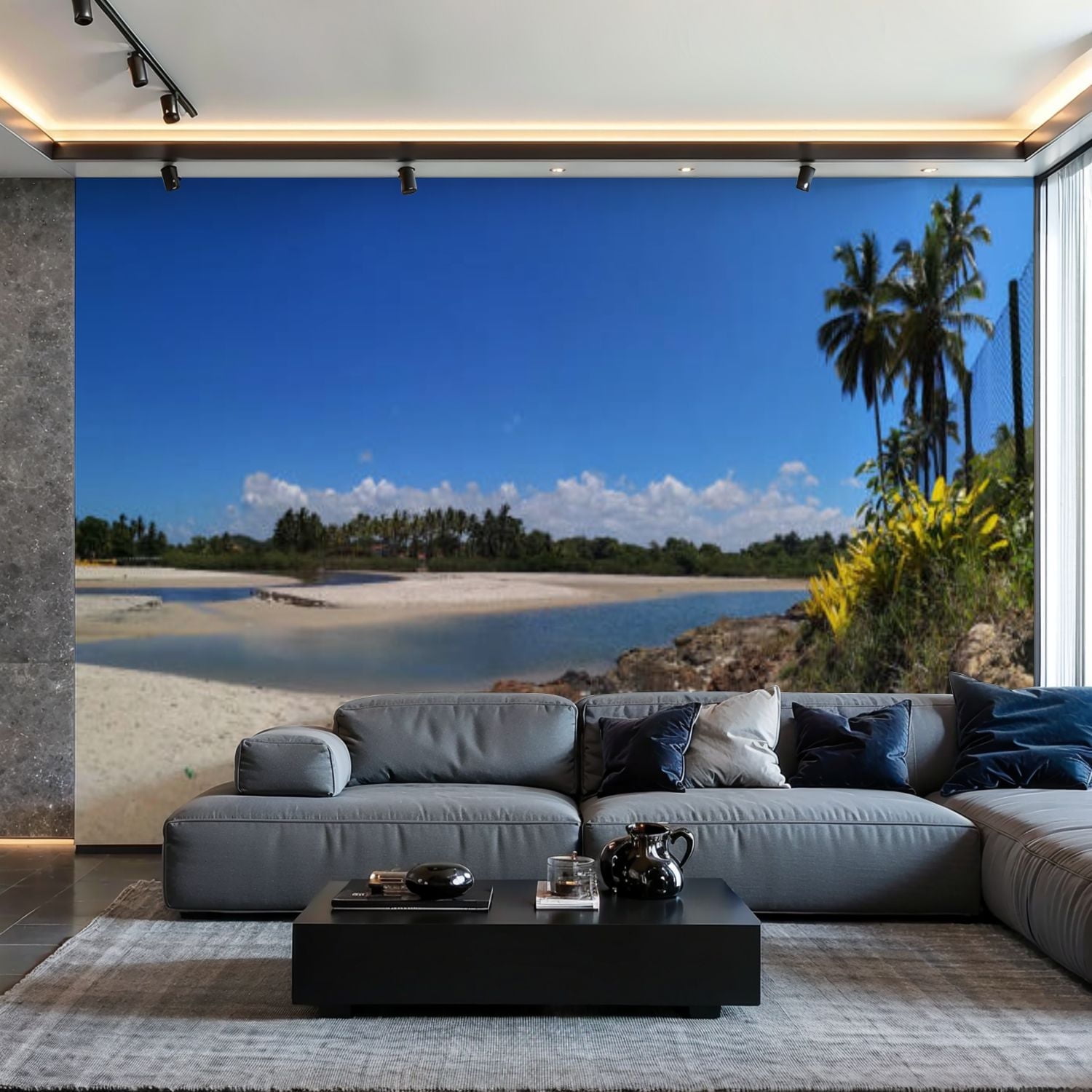 VVLUXIDECO Canvas Wall Mural Peel and Stick Large Wallpaper ...