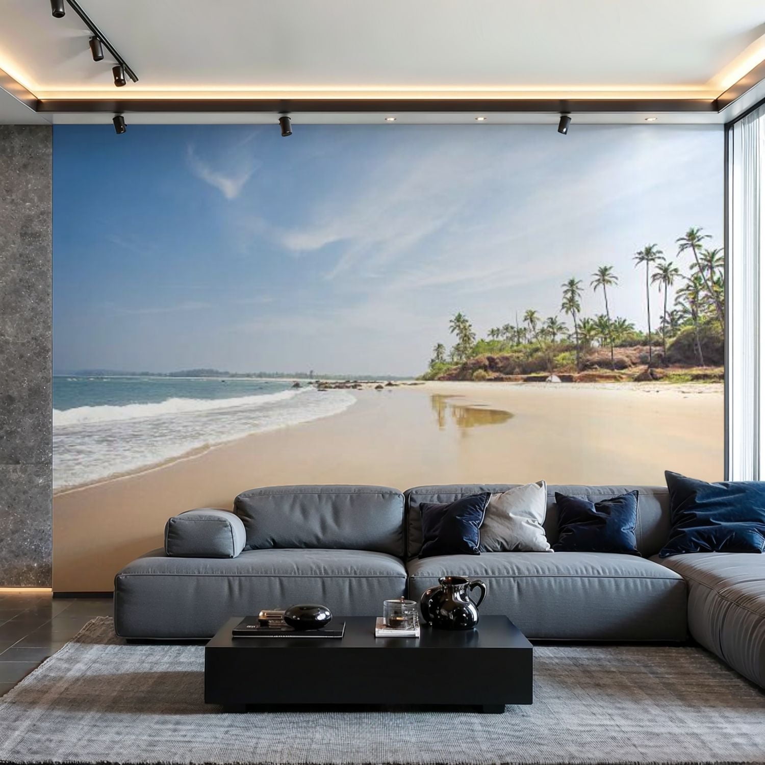 VVLUXIDECO Canvas Wall Mural Peel and Stick Large Wallpaper Paradise ...