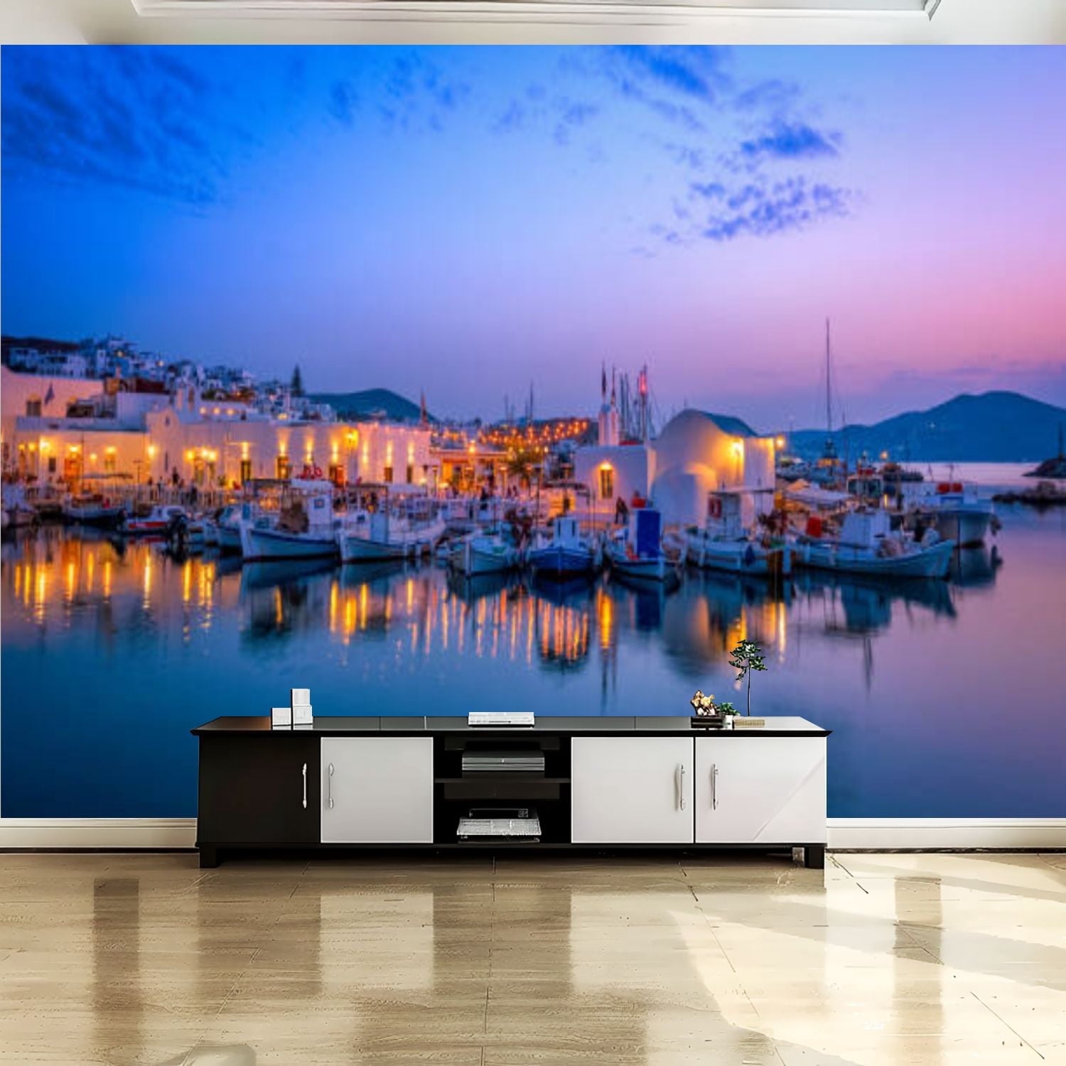 VVLUXIDECO Canvas Wall Mural Peel and Stick Large Wallpaper Picturesque ...