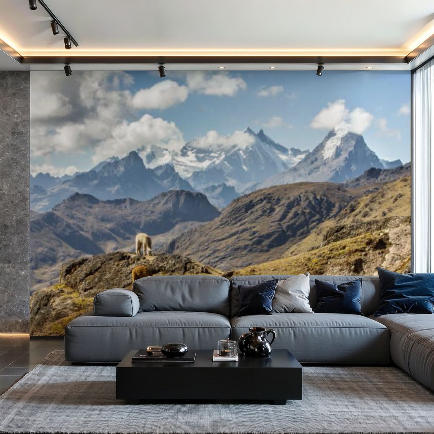 VVLUXIDECO Canvas Wall Mural Peel and Stick Large Wallpaper view ...