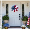 VVQ Patriotic Wreath American Flag Style, 4th Of July Front Door Home ...