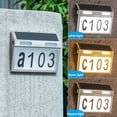 VVQ Solar House Number Light, Wireless Outdoor LED Address Sign with ...