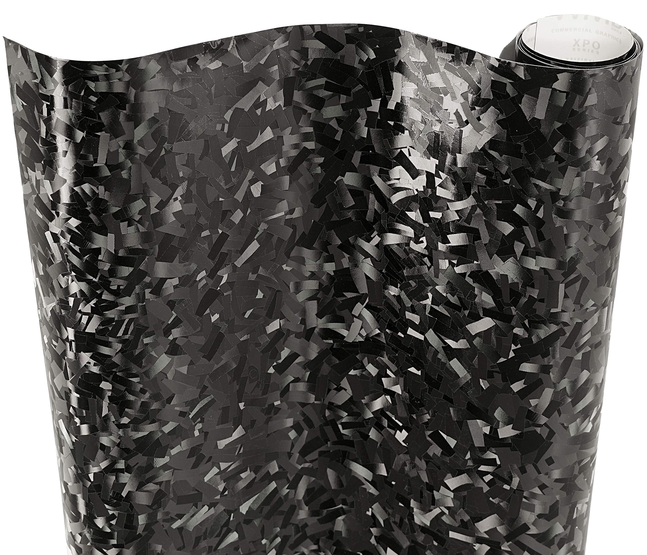 VViViD+ Forged Composite Carbon SSF20 Vinyl Wrap Roll (1ft x 5ft, Black ...